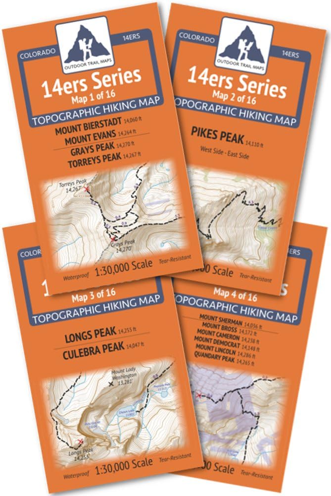 Outdoor Trail Maps : Colorado 14ers Series Front-Tenmile-Mos